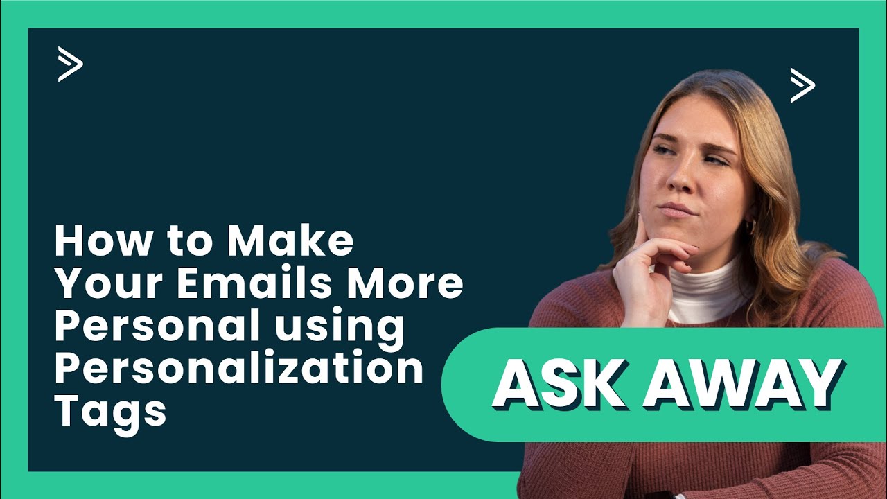 How to Make Your Emails More Personal using Personalization Tags - YouTube