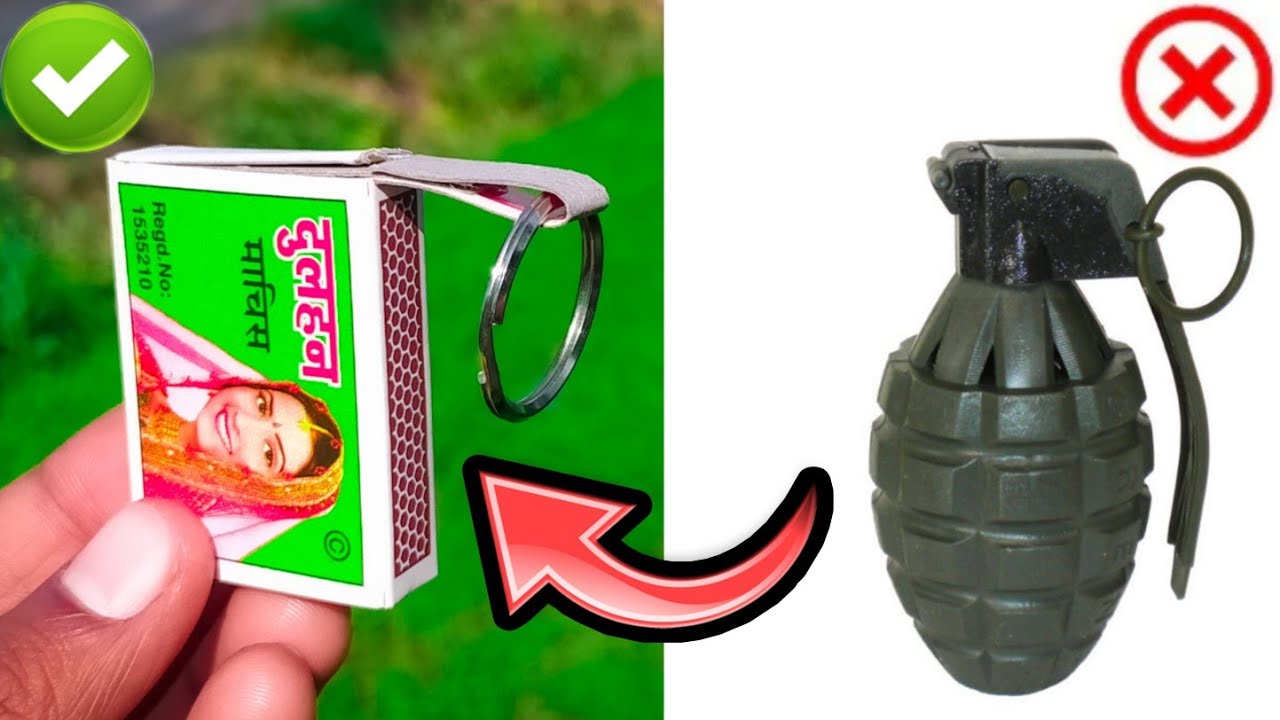 how to make matches 💥 grenade at home. How To Make Hand Grenade 💣 With ...
