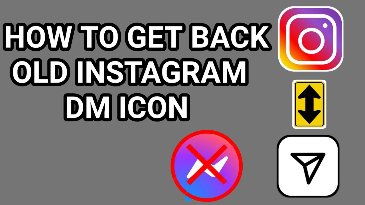 How to get back old Instagram DM icon || How to remove Messenger icon ...