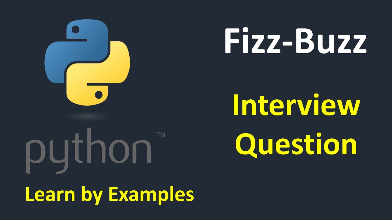 Python Tutorial 3 Fizz Buzz Youtube 7618