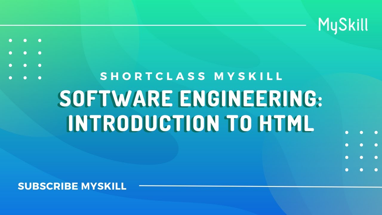 Short Class: Intro to HTML - YouTube