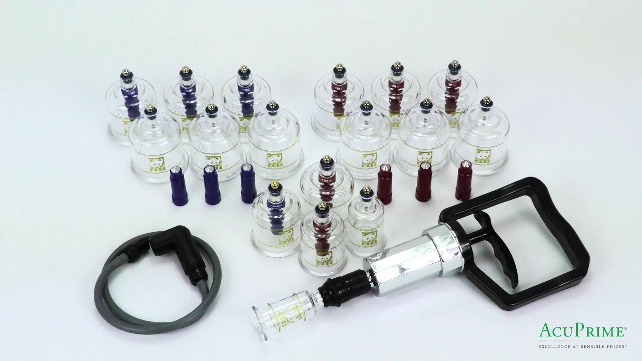AcuPrime: Acupoint Bio Magnetic Cupping Set DBA341 - YouTube