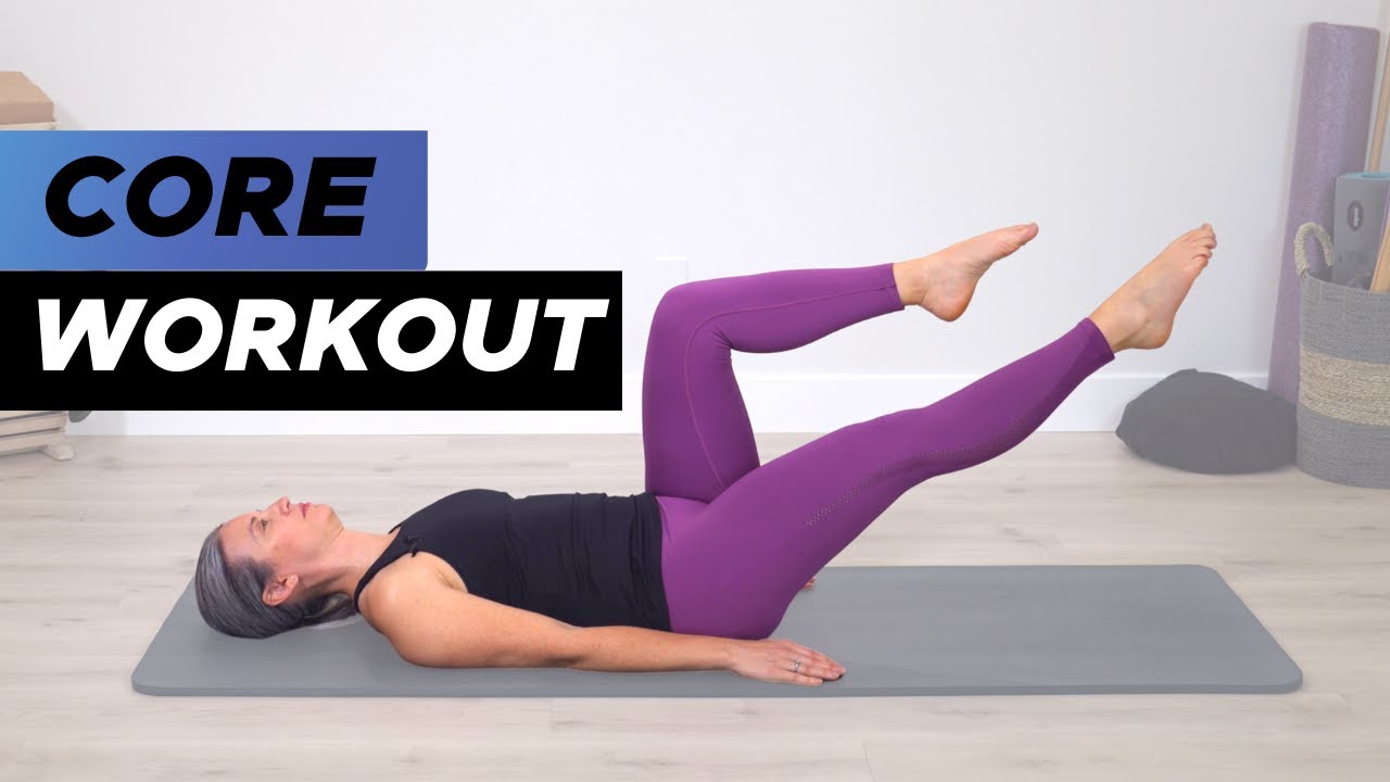 Core Workout 15 Min Pilates Mat Class Youtube