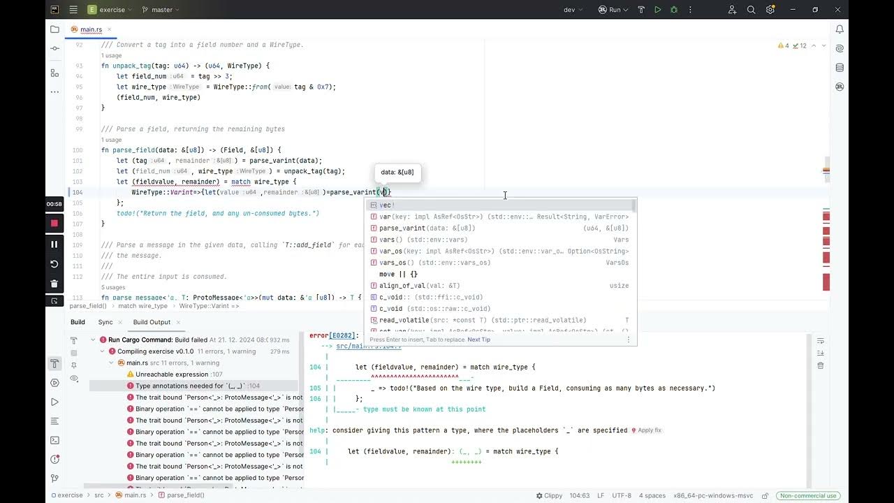 Build a parser for the protobuf binary encoding - YouTube