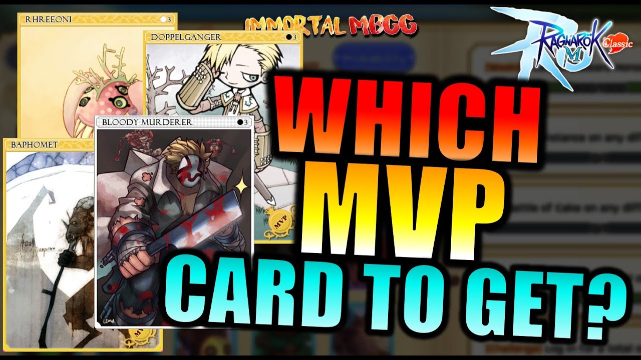WHICH MVP CARD SHOULD YOU CHOOSE?? - RAGNAROK M CLASSIC - YouTube