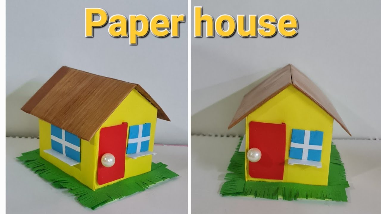 how to make paper house/beautifull paper house/paper craft/paper with ...