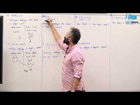 21 Fatih ÖRS 2020 KPSS MATEMATİK KONU ANLATIMI MUTLAK DEĞER II