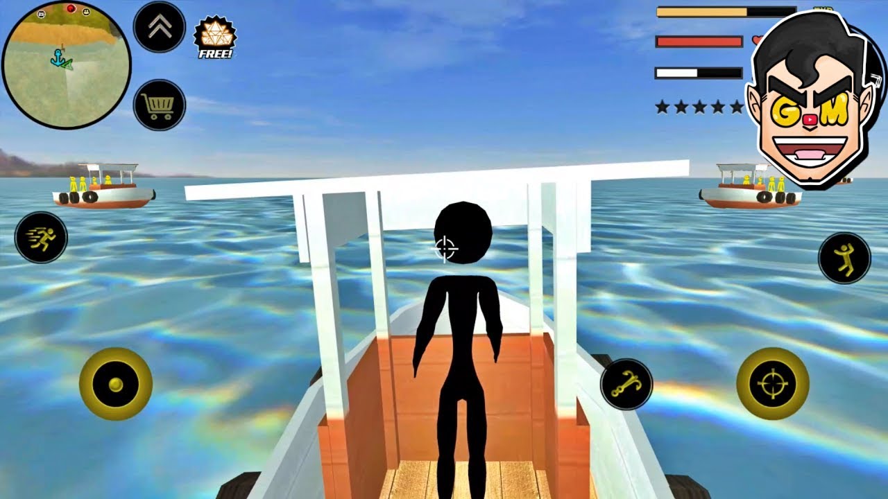 Stickman Rope Hero - Driving Boat - Android Gameplay HD - YouTube