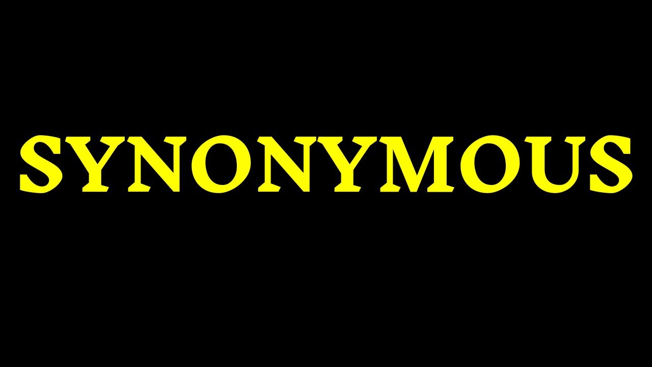 How To Pronounce ''Synonymous'' Correctly? How to say ''Synonymous ...