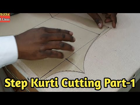 Step Kurti Cutting Part-1 | Kurti Cutting | Amina Boutique