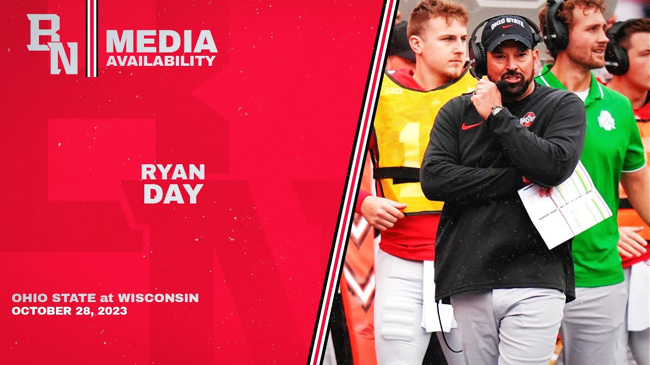Ryan Day Speaks with the Media Ahead of Road Trip To Wisconsin - YouTube