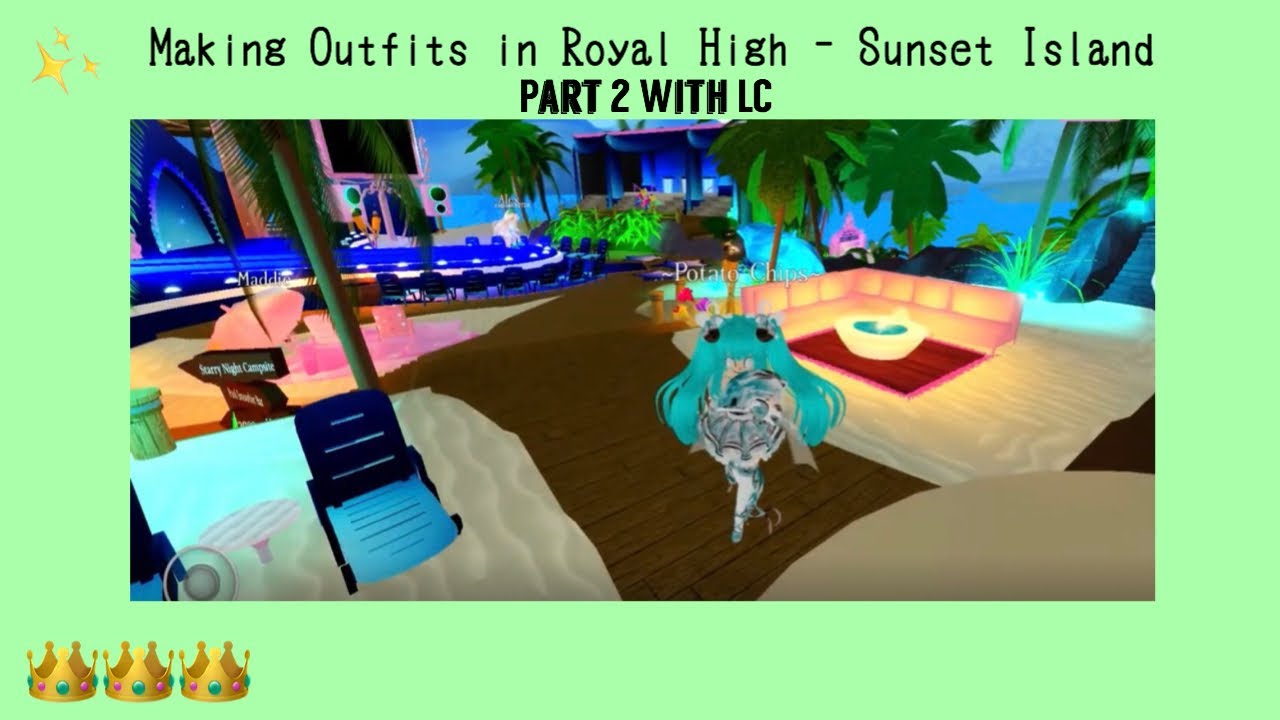Sunset Island Making Outfits Pt.2 // Royale High - YouTube