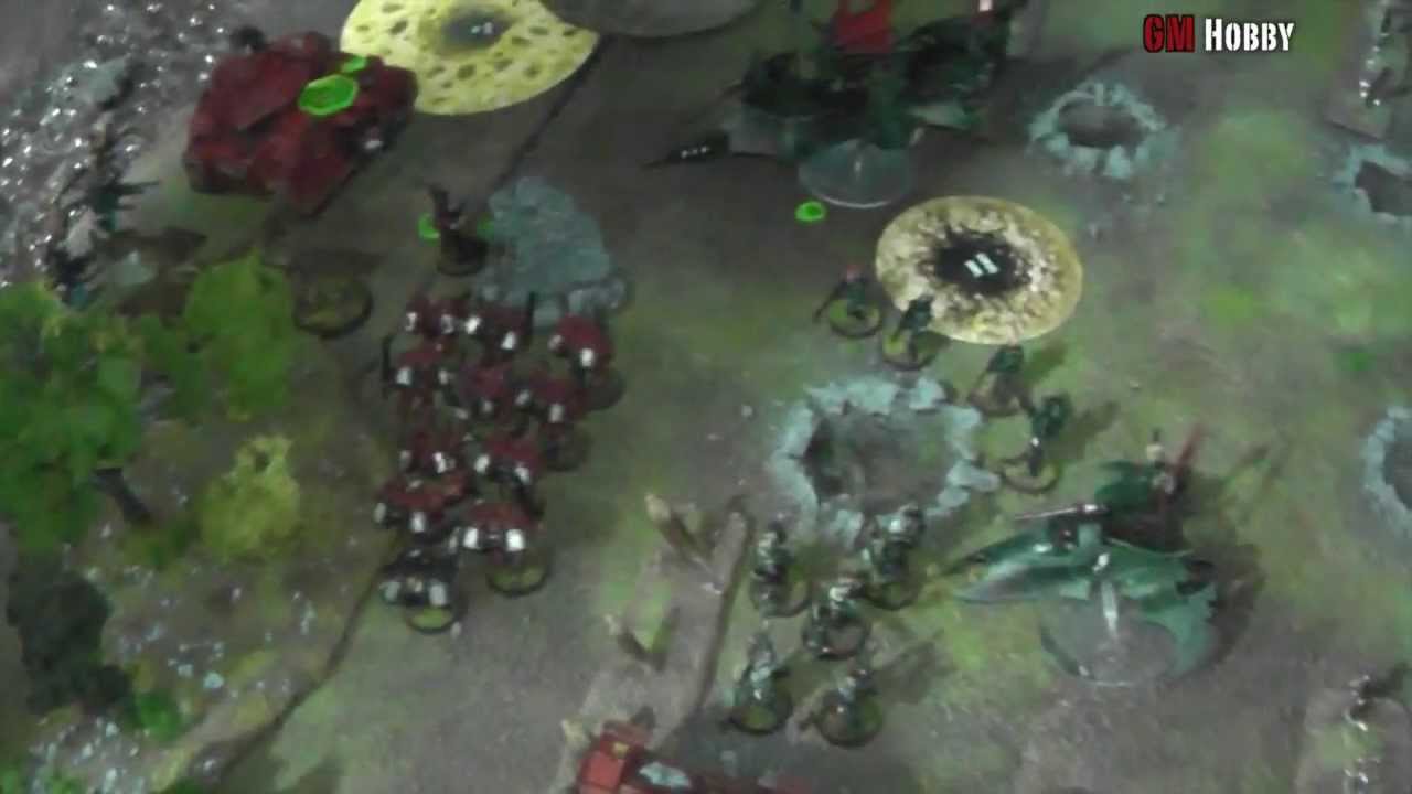 40K Jericho Reach Blood Angels vs Dark Eldars part 2 - YouTube