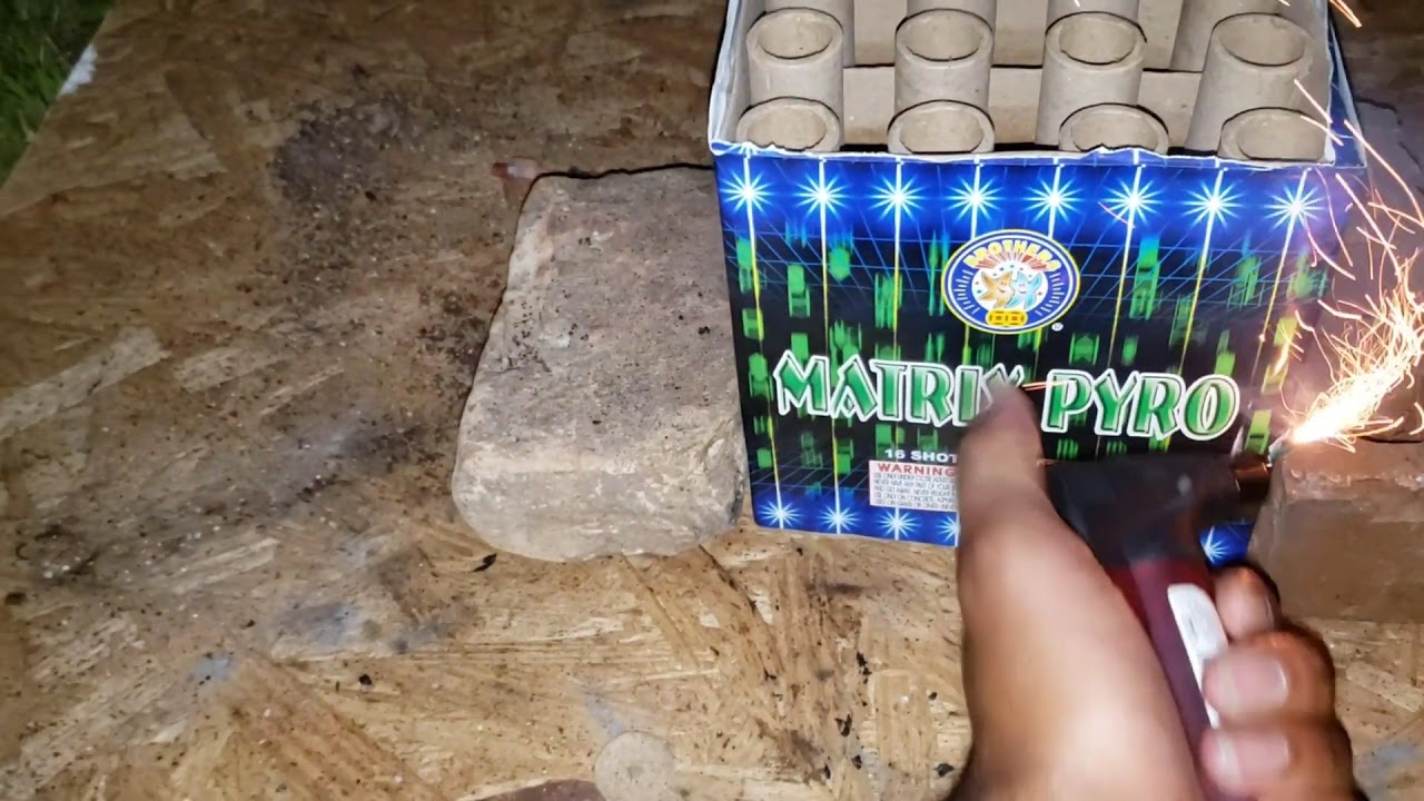 Matrix Pyro Firework - YouTube