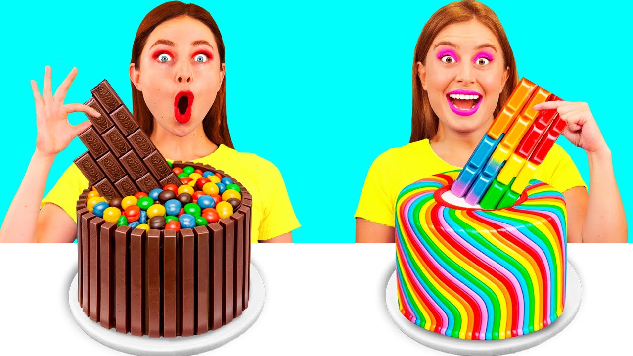 蛋糕装饰挑战 | 有趣的食物小竅門 BaRaDa Challenge - YouTube