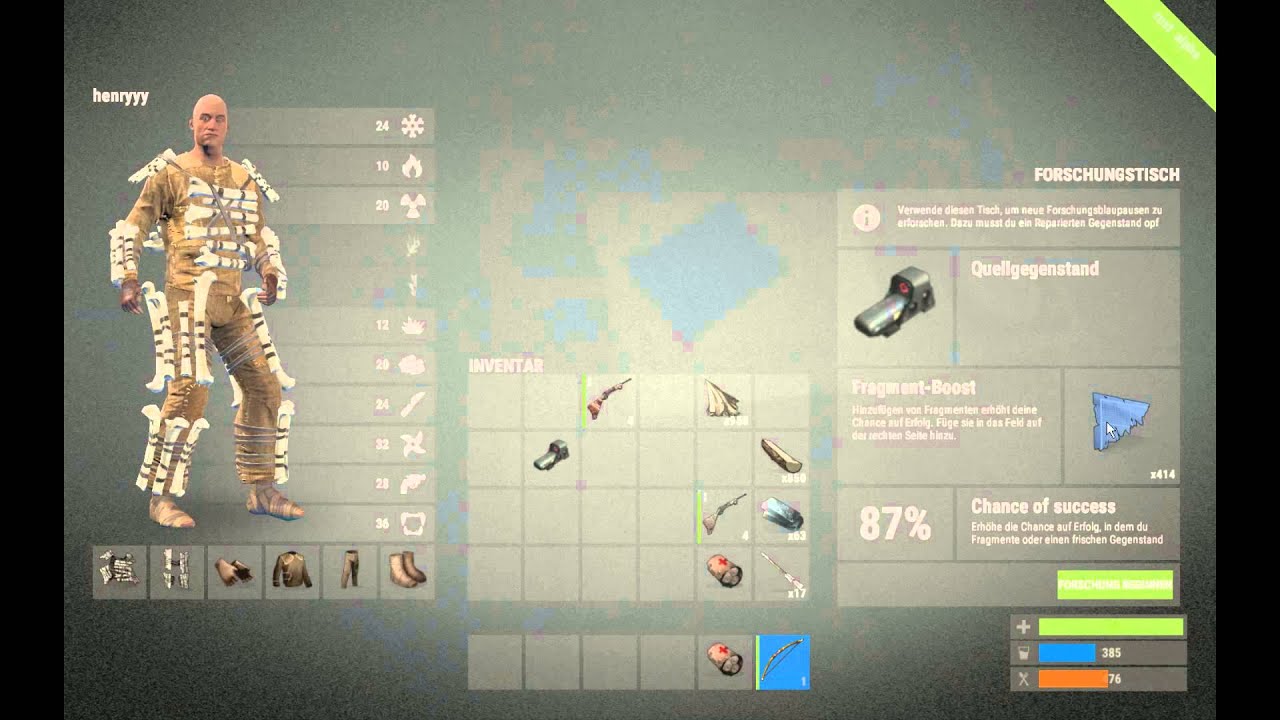 "Rust" blueprint with research table. *german* Blaupausenerstellung ...