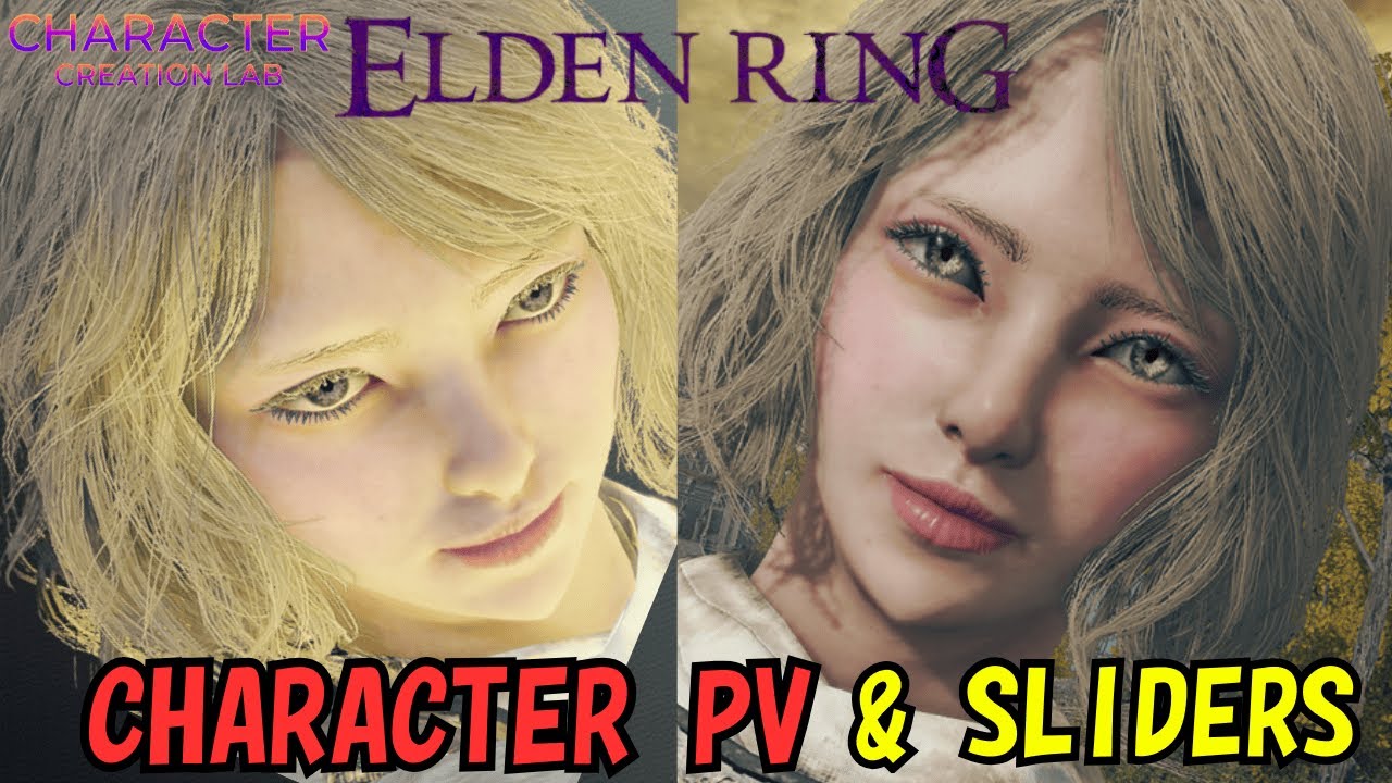 ELDEN RING | Female Character Creation (4K) - PV & Sliders / エルデンリング ...