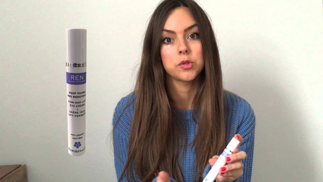 A strange trick for getting rid of wrinkles; Ren Eye Cream? - YouTube