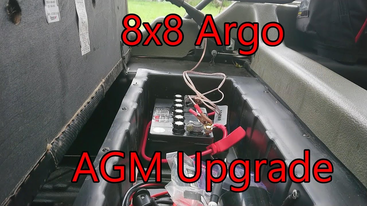 AGM Battery Replacement | New Argo 8x8 - Episode 8 - YouTube