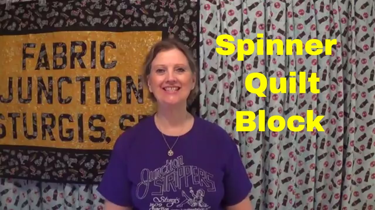 Spinner quilt block - YouTube