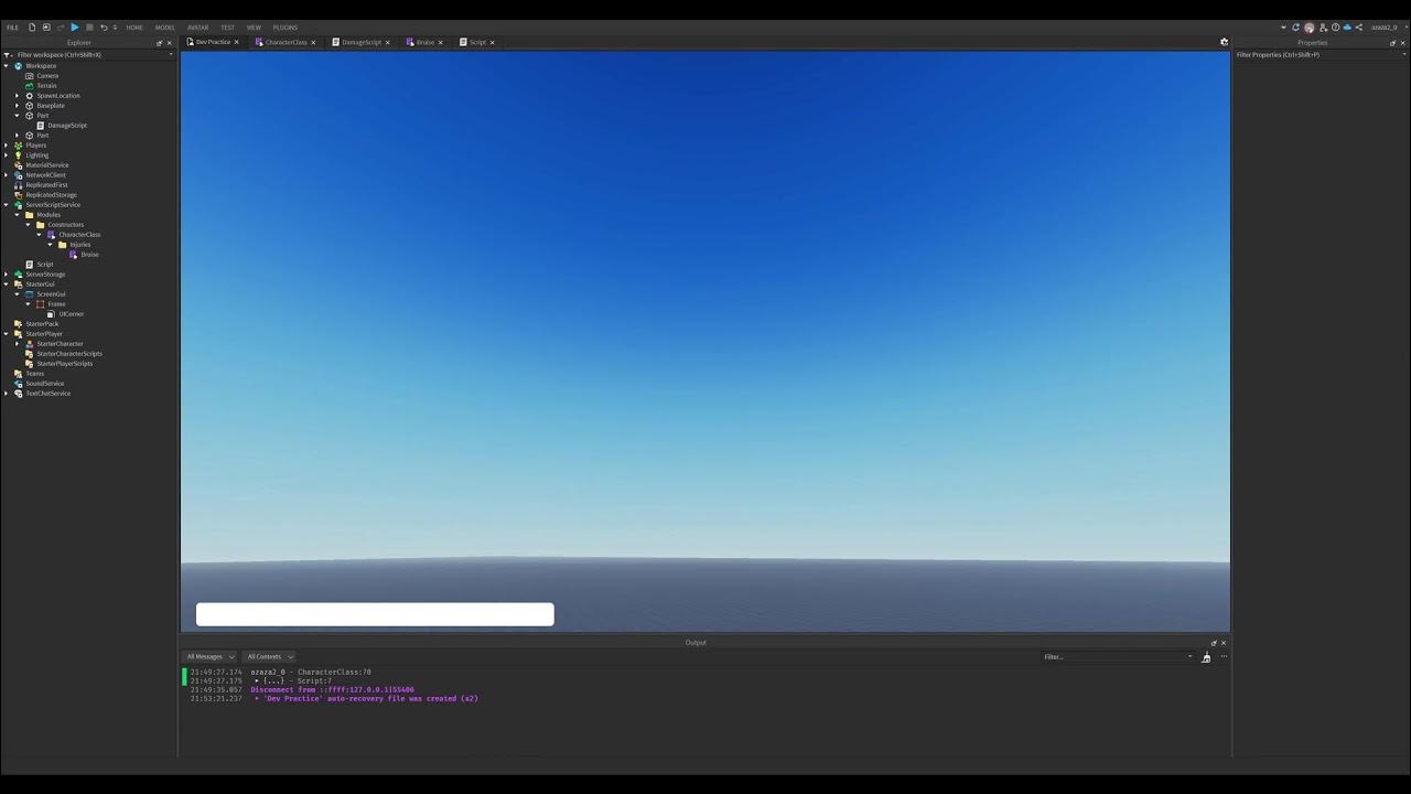 Scripting Character Class - YouTube