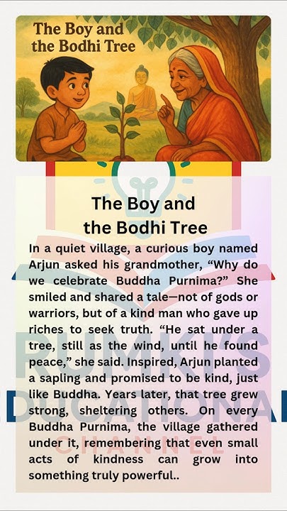 The Boy and The Bodhi Tree | Buddha Purnima #rumkiseducationalchannel # ...