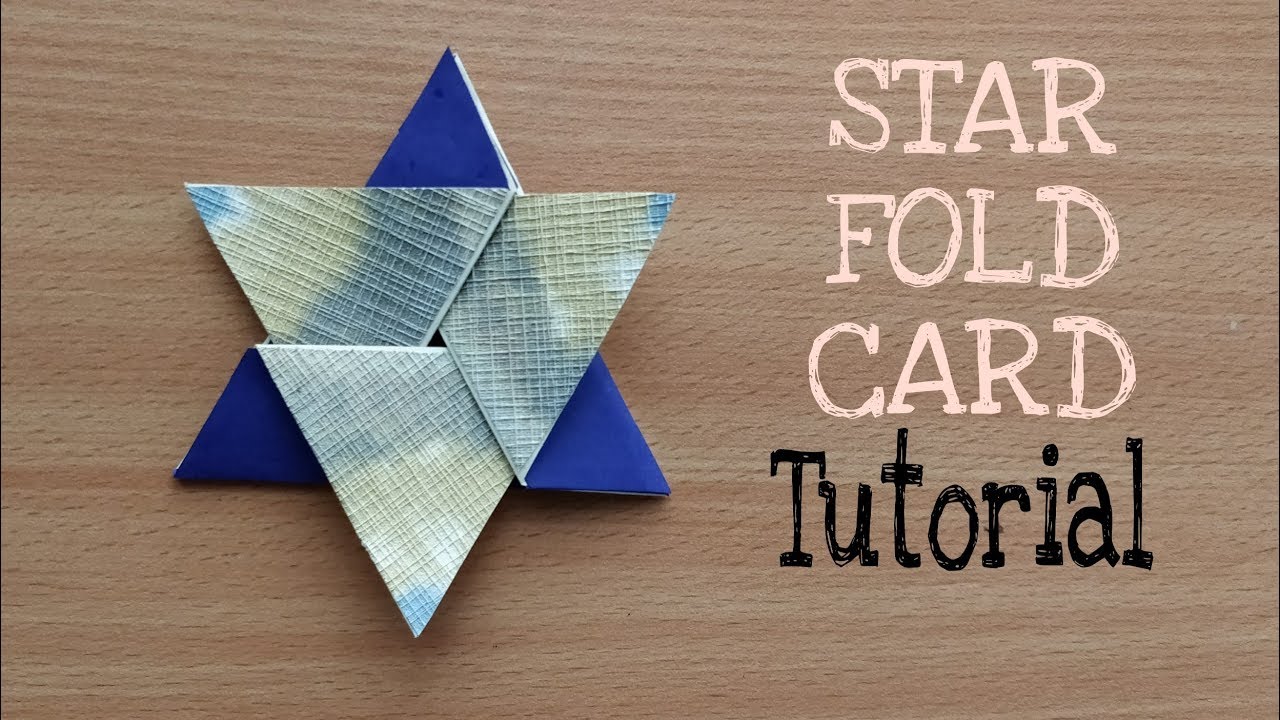 Star fold greeting card - YouTube
