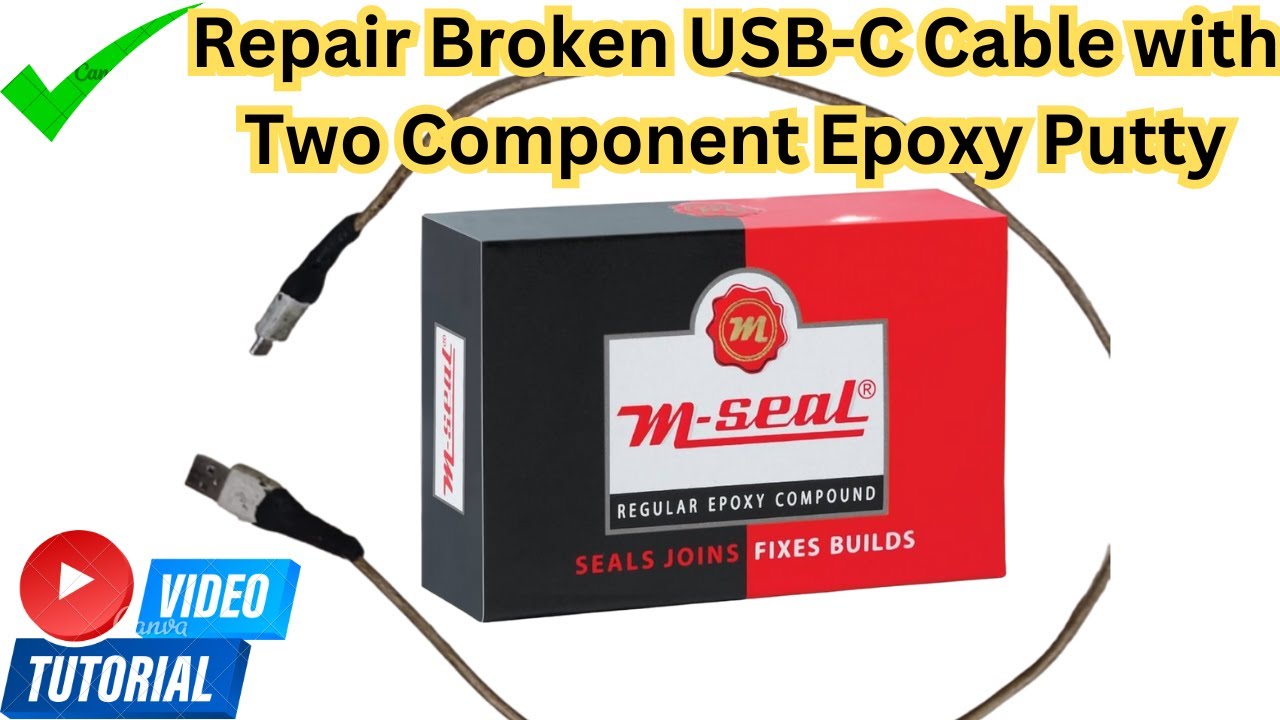 Samsung USB C Cable Repair with Epoxy Putty - YouTube