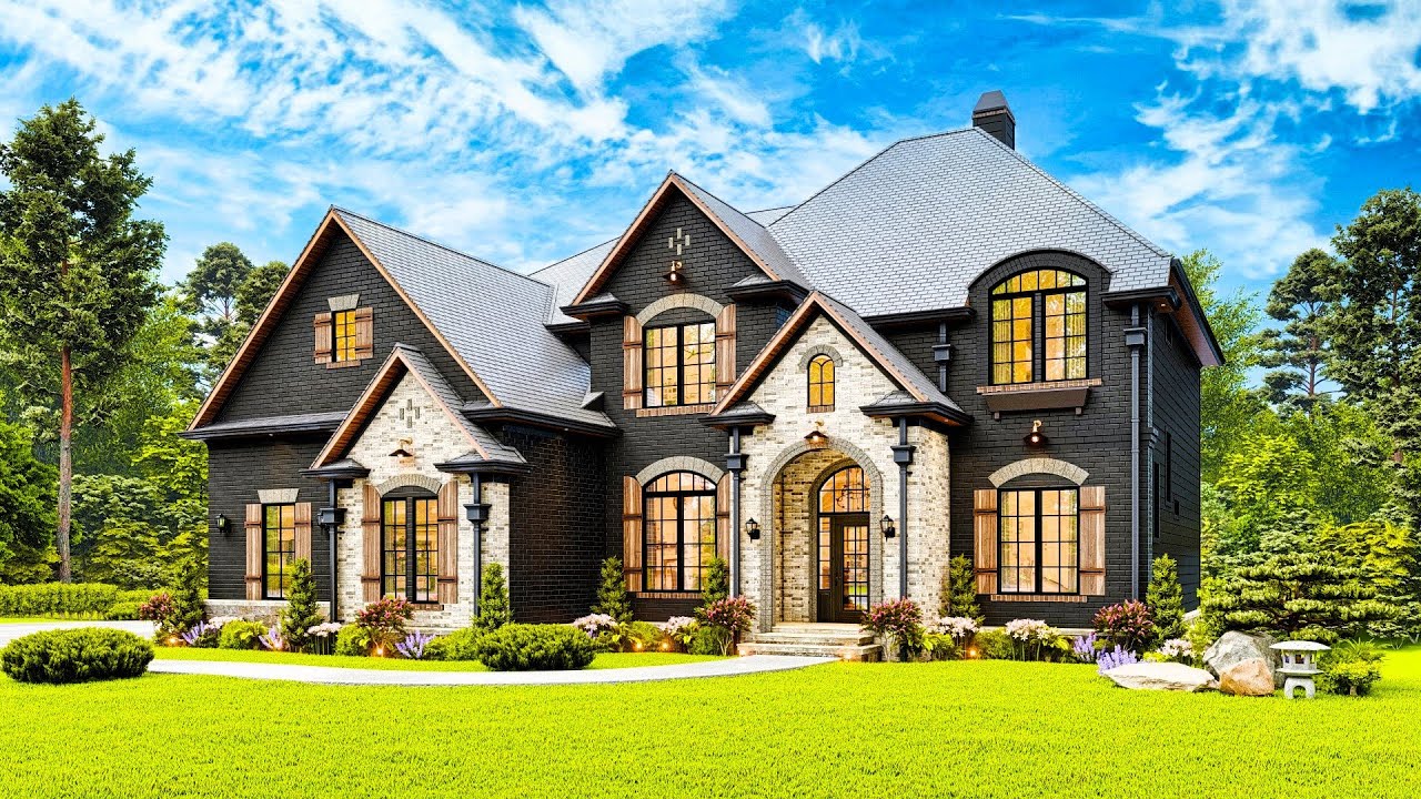 EUROPEAN MANOR HOUSE PLAN - Brickmoore Manor II - 17058 - YouTube