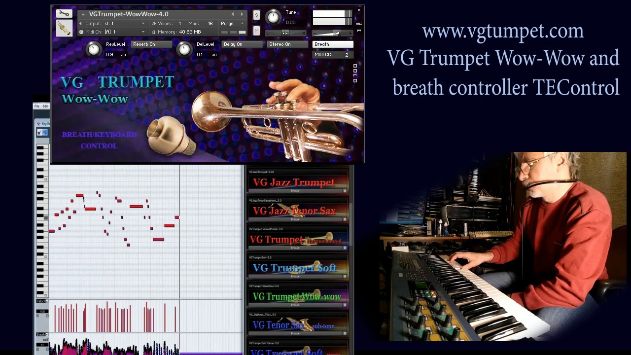 TEControl breathcontroller Trumpet wow-wow Kontakt sound library, Wav ...