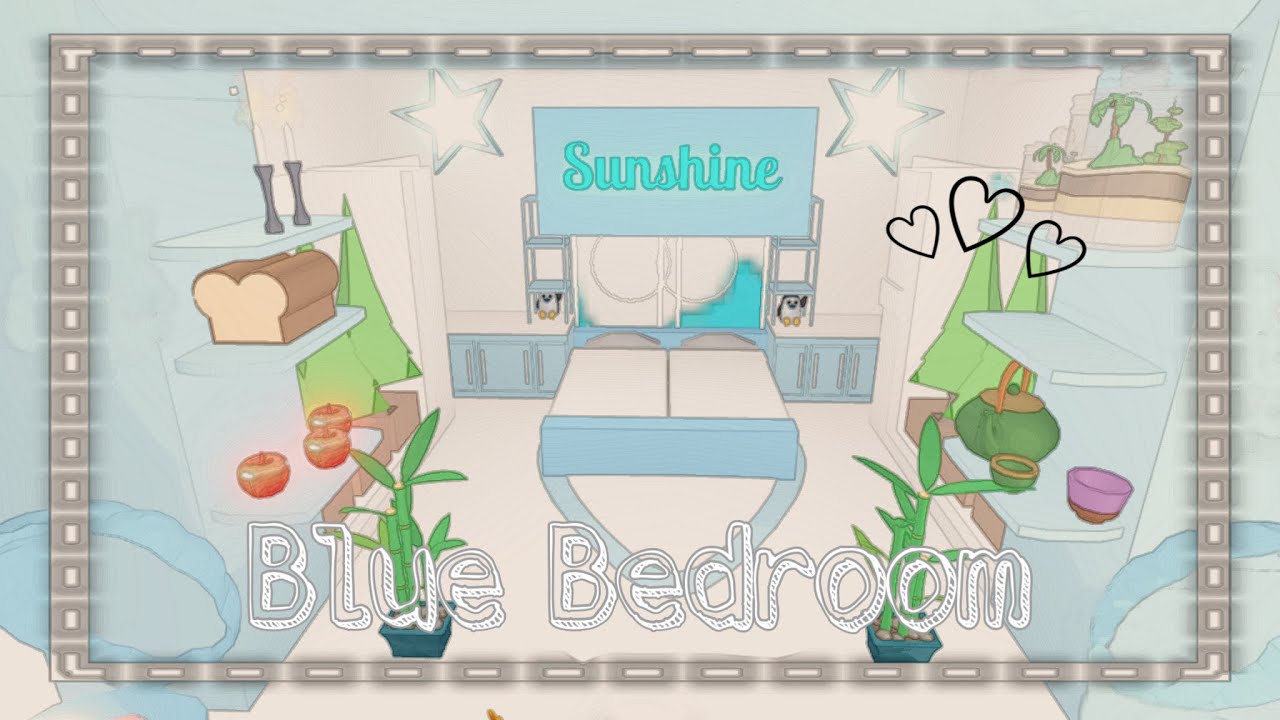 Blue Bedroom Speed Build | Roblox Adopt Me! - YouTube
