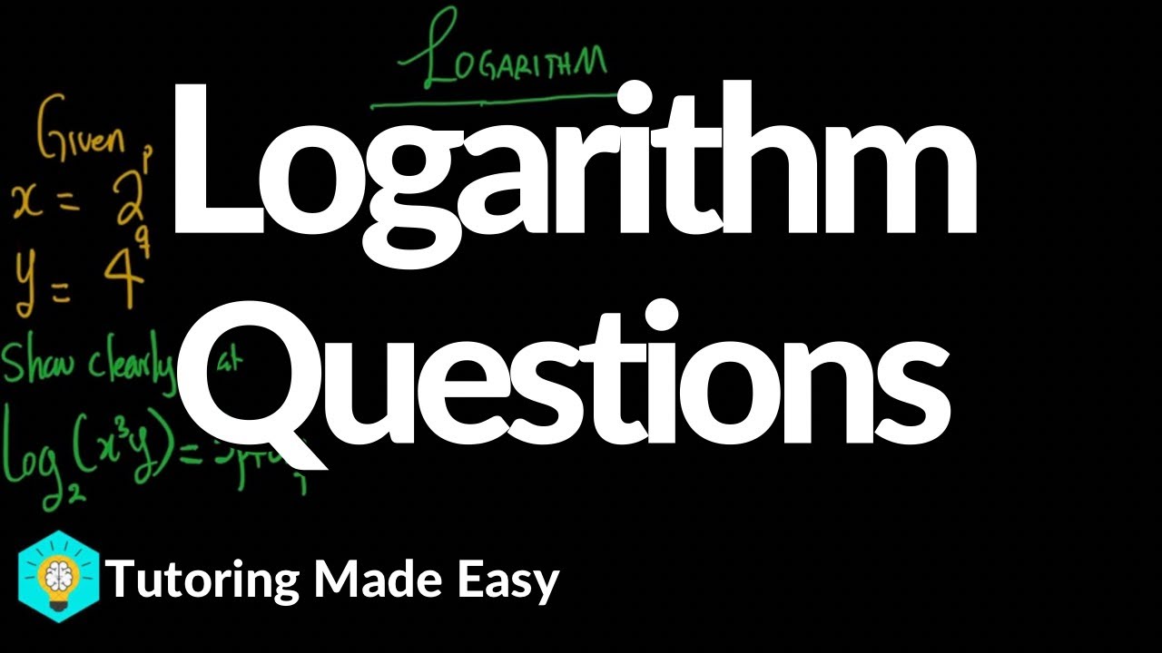 Logarithm Questions 1 - YouTube