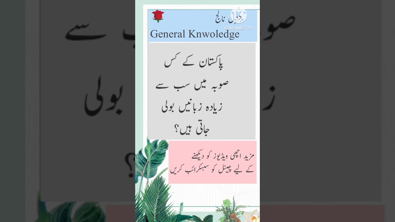 Importan GK Pakistan | Pakistan Quizk mcqs | Pakistan current Affairs - YouTube