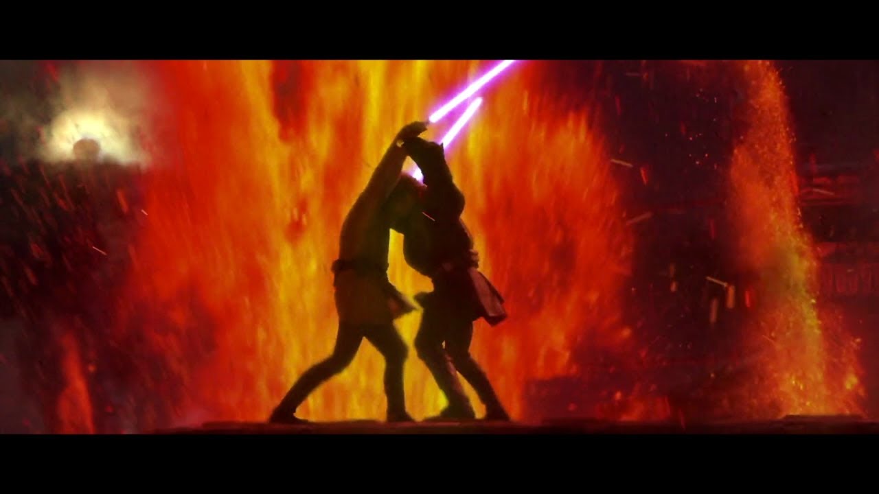 Obi Wan Kenobi vs Darth Vader | Lightsber fight - Duel of the fates ...