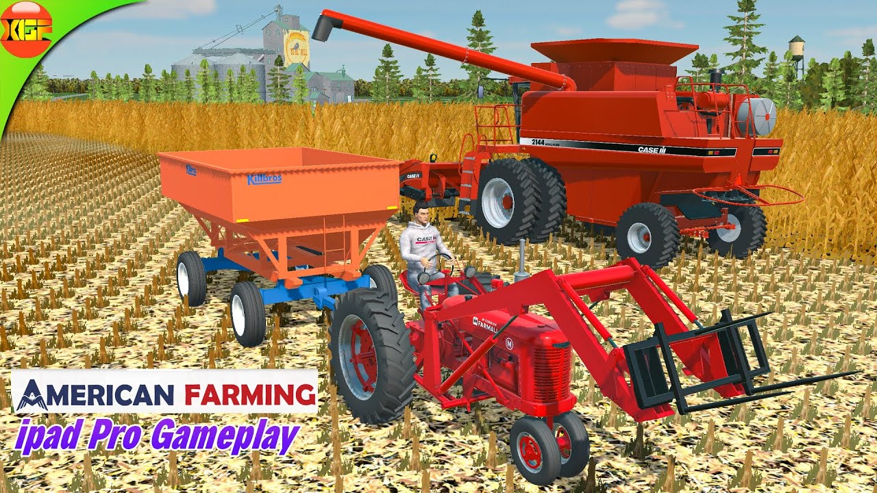 American Farming High Graphics Gameplay on iPad Pro | Drying Corn and ...
