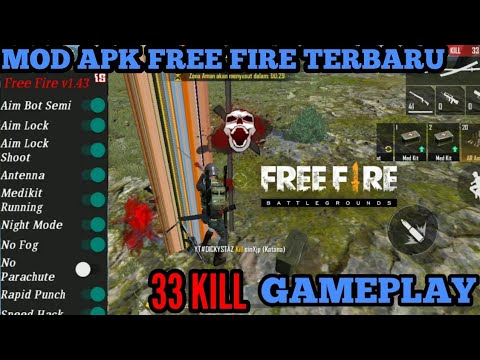 GAMEPLAY CHEAT - NEW MOD APK FREE FIRE MOD MENU SOLO VS SQUAD #1 - YouTube