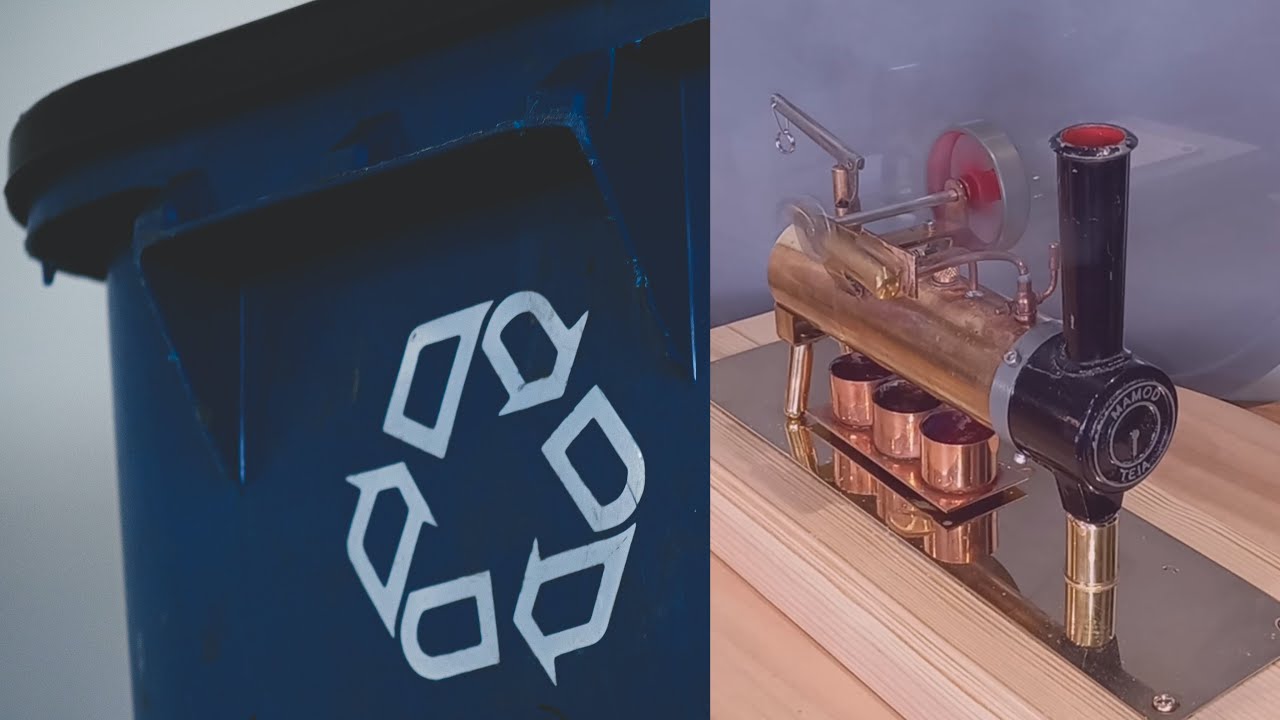 Upcycling a Unique Steam Engine from Scrap - YouTube