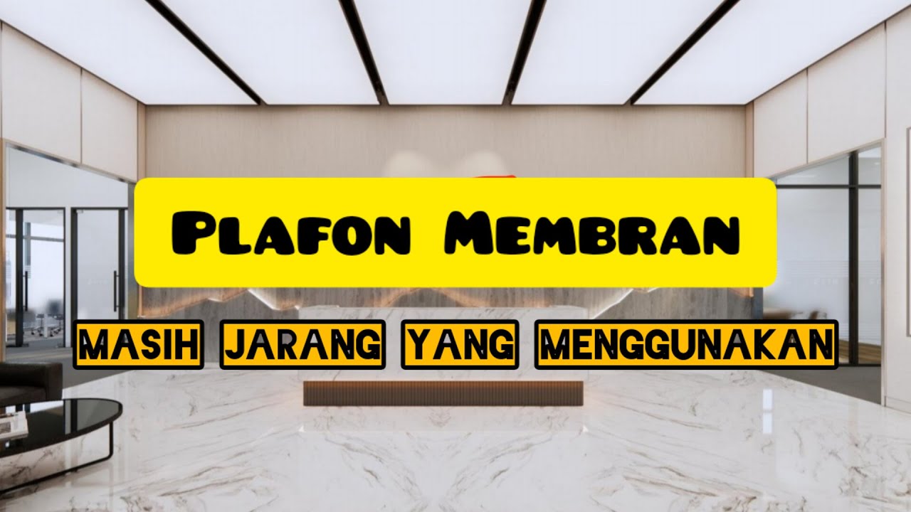 Penampakan Rangka Plafon membran, Ceiling membran/ membran ceiling ...