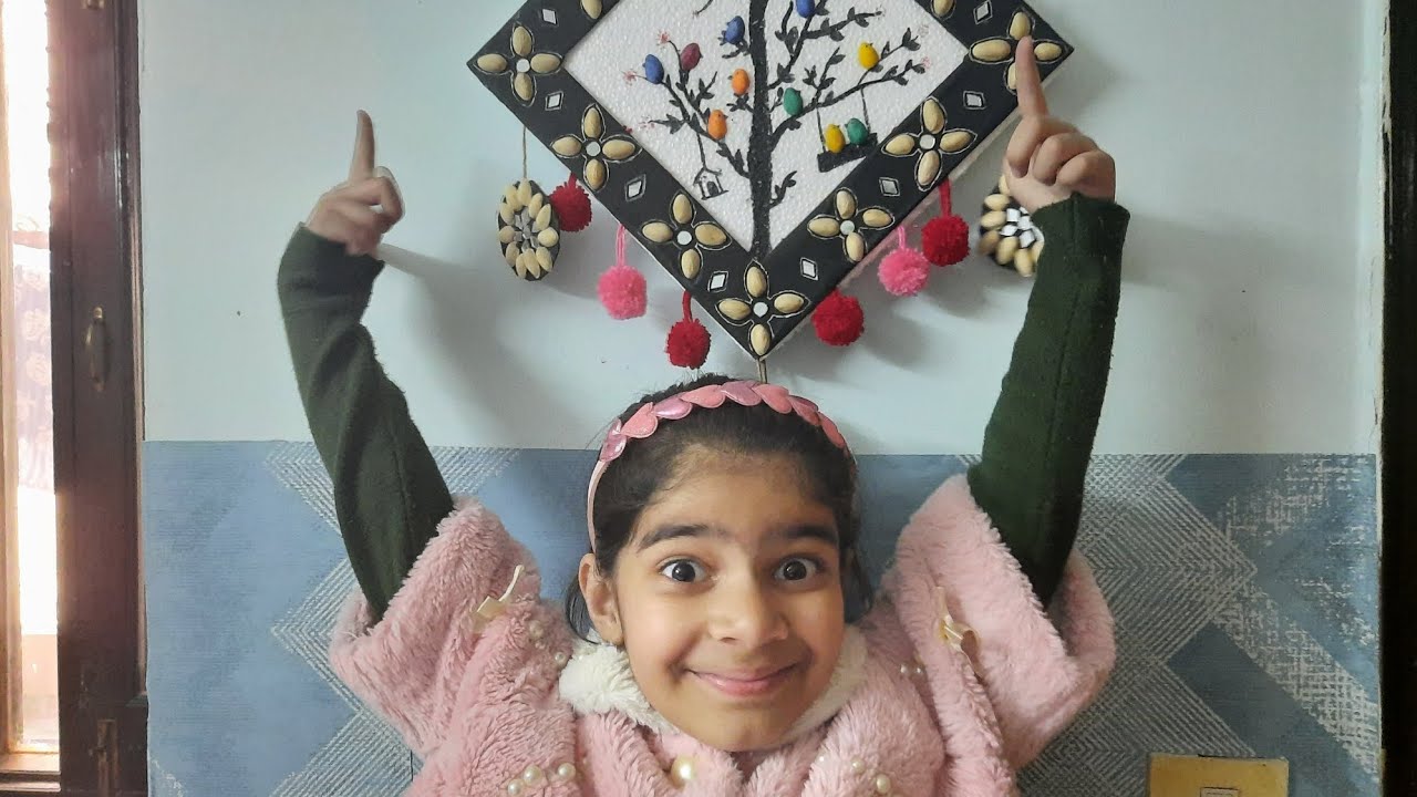 DIY WALL HANGING #crafts #creativity 😅🌹 - YouTube