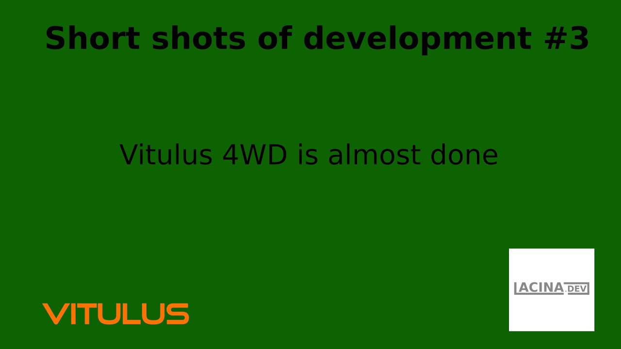 Vitulus 4WD is almost done - YouTube