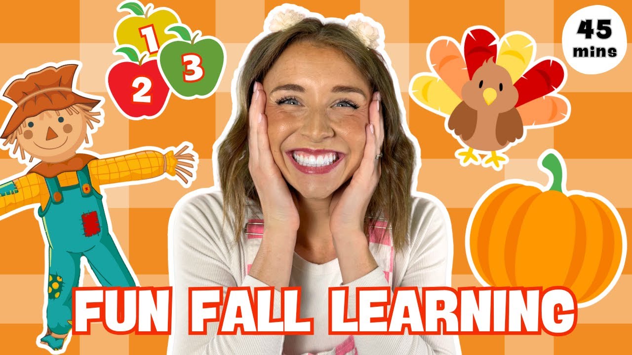 Fun In The Fall | Toddler Learning Video With Ms Ash | Animals, Colors ...