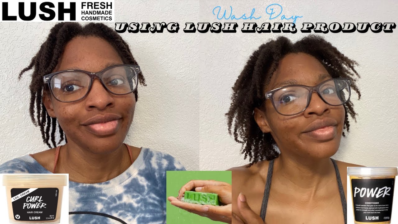 Trying LUSH Hair Products on My Natural Hair for the first time - YouTube