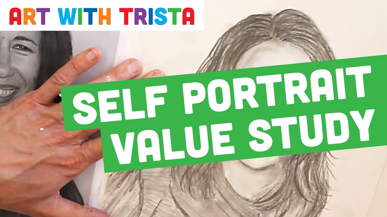 Self-Portrait Value Study Art Tutorial - Art With Trista - YouTube