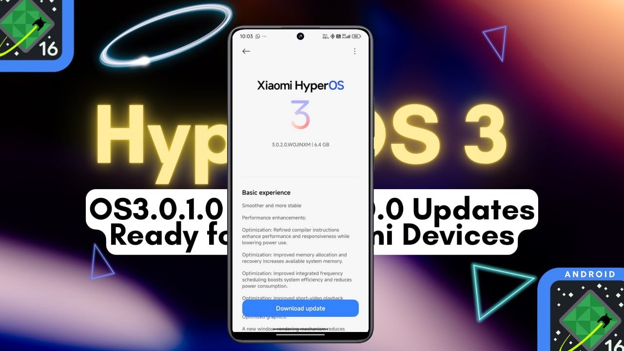 HyperOS 3 December Updates READY for 10 Devices: OS3.0.1.0 - OS3.0.10.0 ...