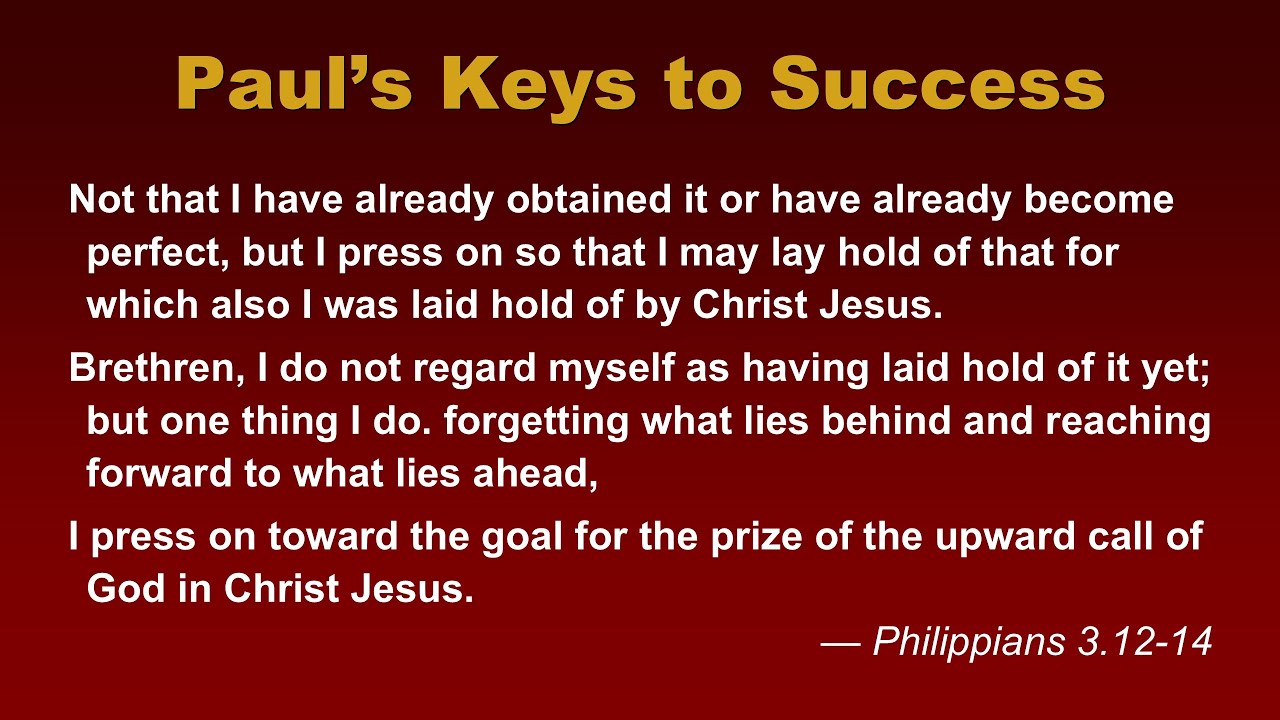 Paul's Keys to Spiritual Success (Jeremy Paschall) - YouTube
