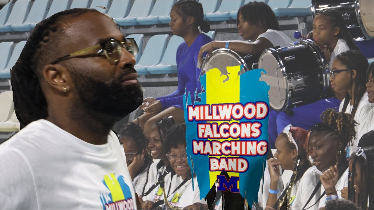 OK Millwood Falcons Marching Band ft Davaro Wilson - YouTube