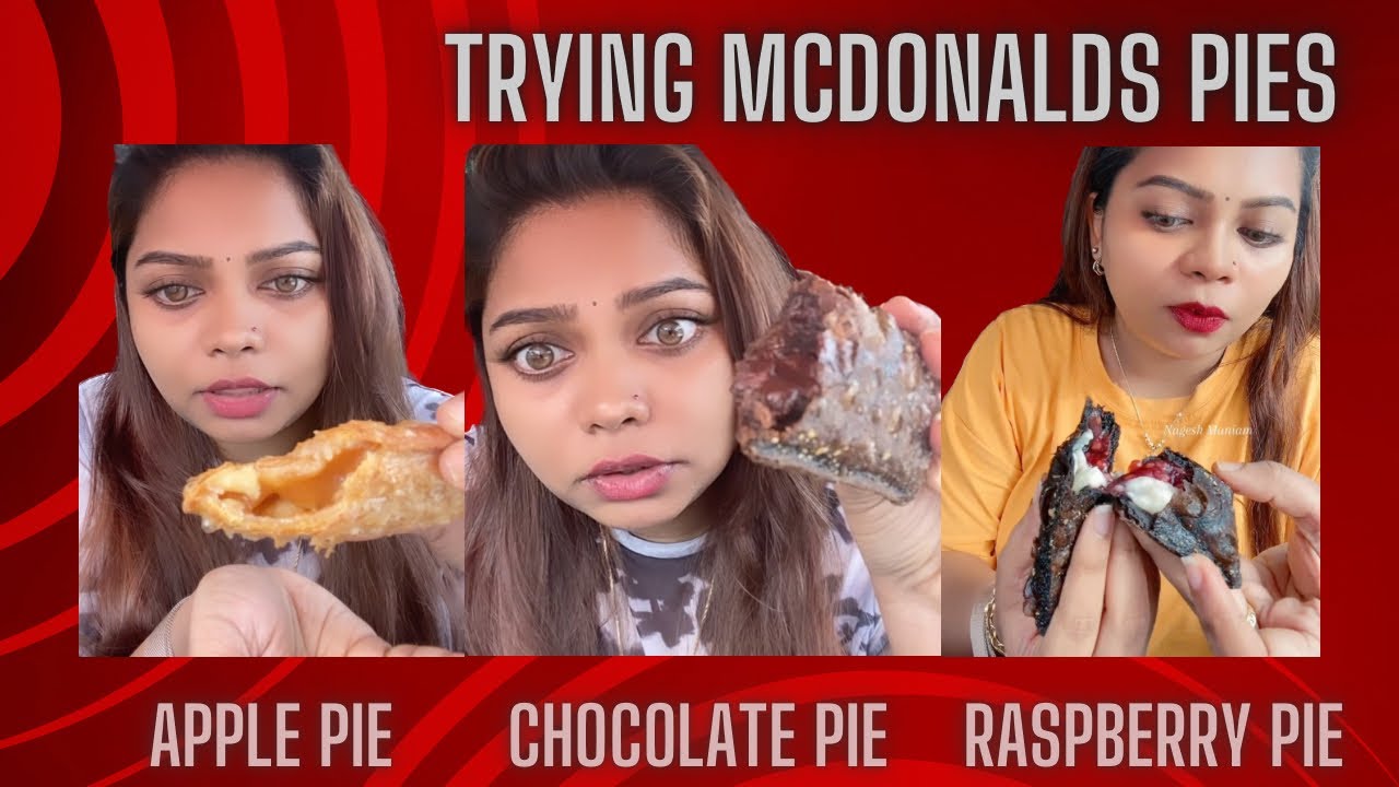 Trying McDonald’s Pie’s 🥧 |Apple Pie, Chocolate Pie, Raspberry Pie ...