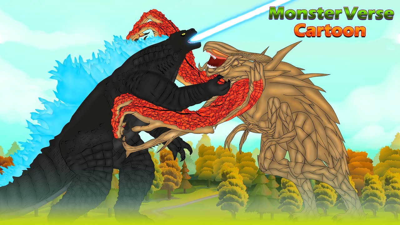 Godzilla vs Muto Prime -MonsterVerse Cartoon 5 - YouTube