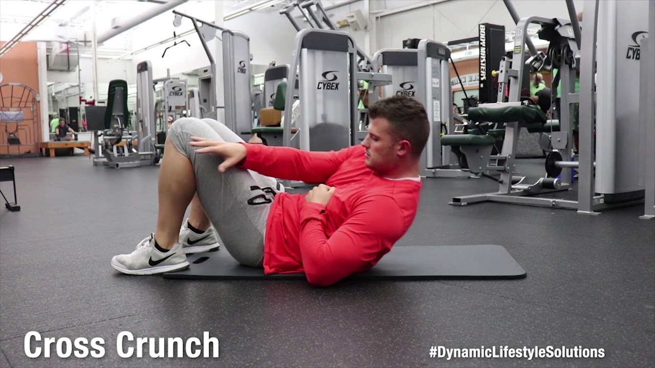 Dynamic Lifestyle Solutions - Cross Crunch - YouTube