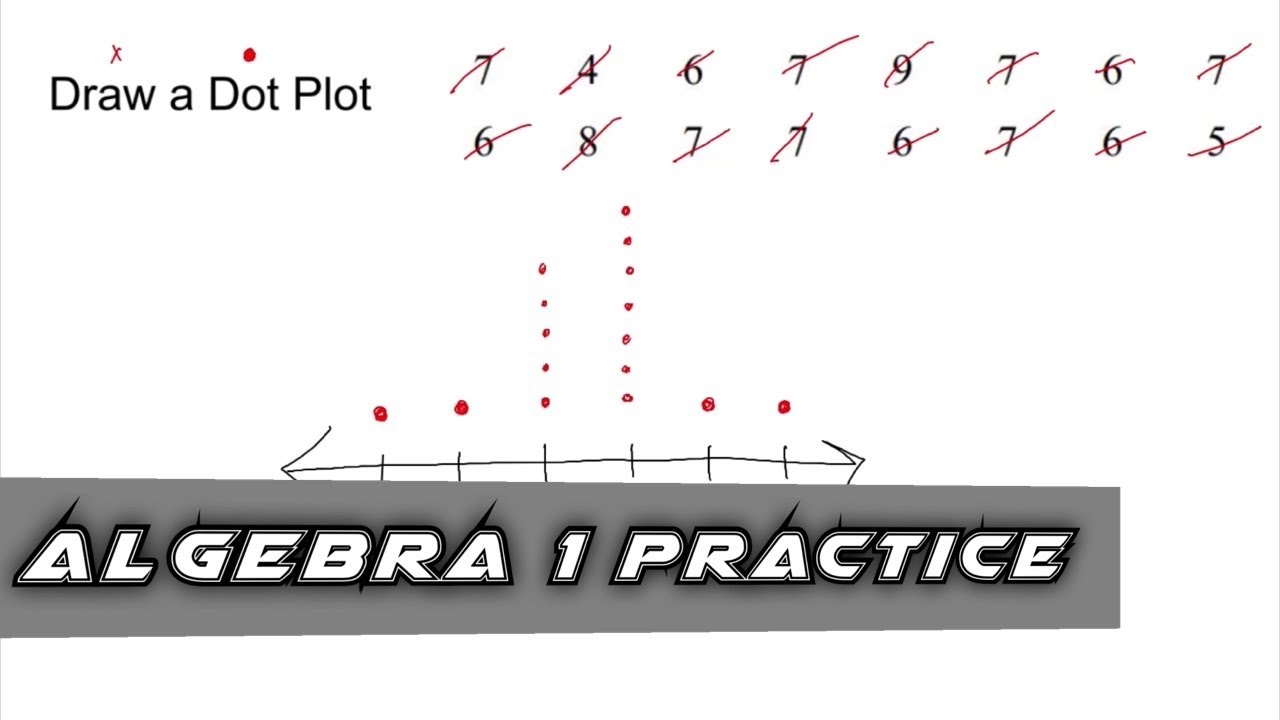 Algebra 1 Practice - Dot Plot (Line Plot) - YouTube